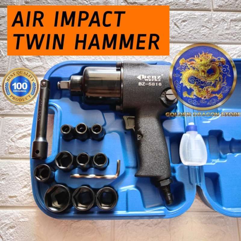 Promo AIR IMPACT WRENCH 1/2 TWIN HAMMER / BOR ANGIN PEMBUKA BAUT 1/2 ...