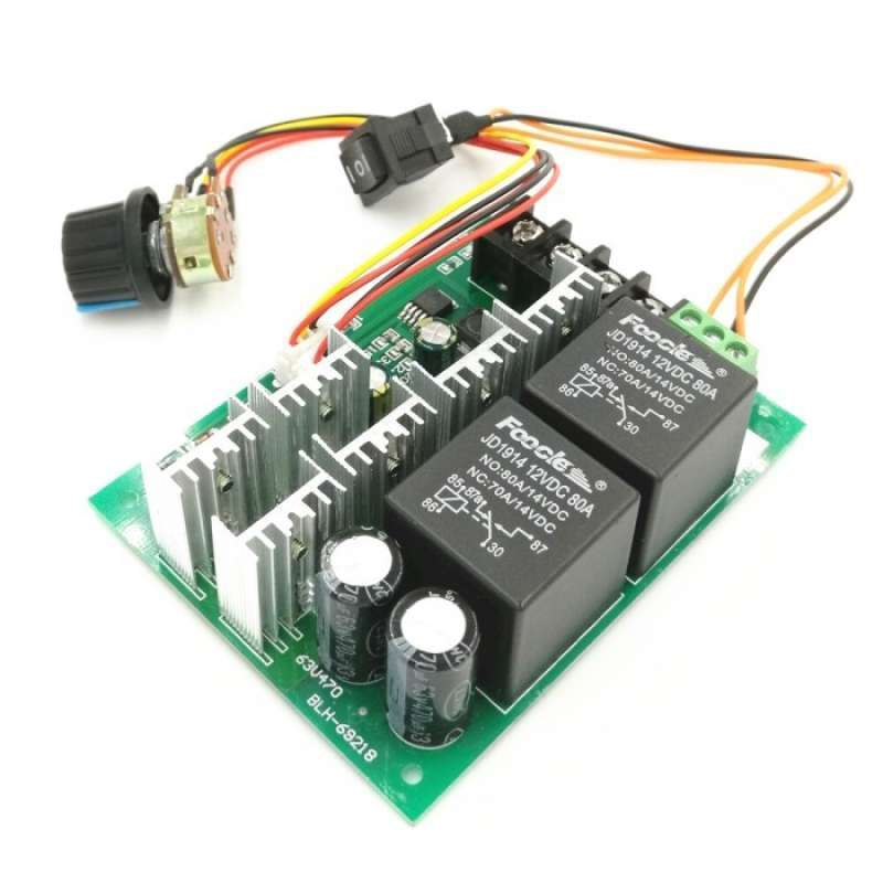 Promo DC MOTOR SPEED CONTROLLER + SWITCH 2000W 9-50V 12V 24V 40A PWM ...