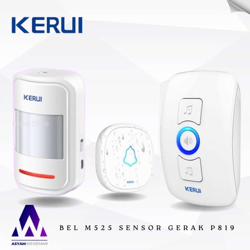 Promo BEL PINTU RUMAH SENSOR GERAK KERUI M525 WIRELESS TANPA KABEL - SELERA_KITA STORE Diskon 50 ...