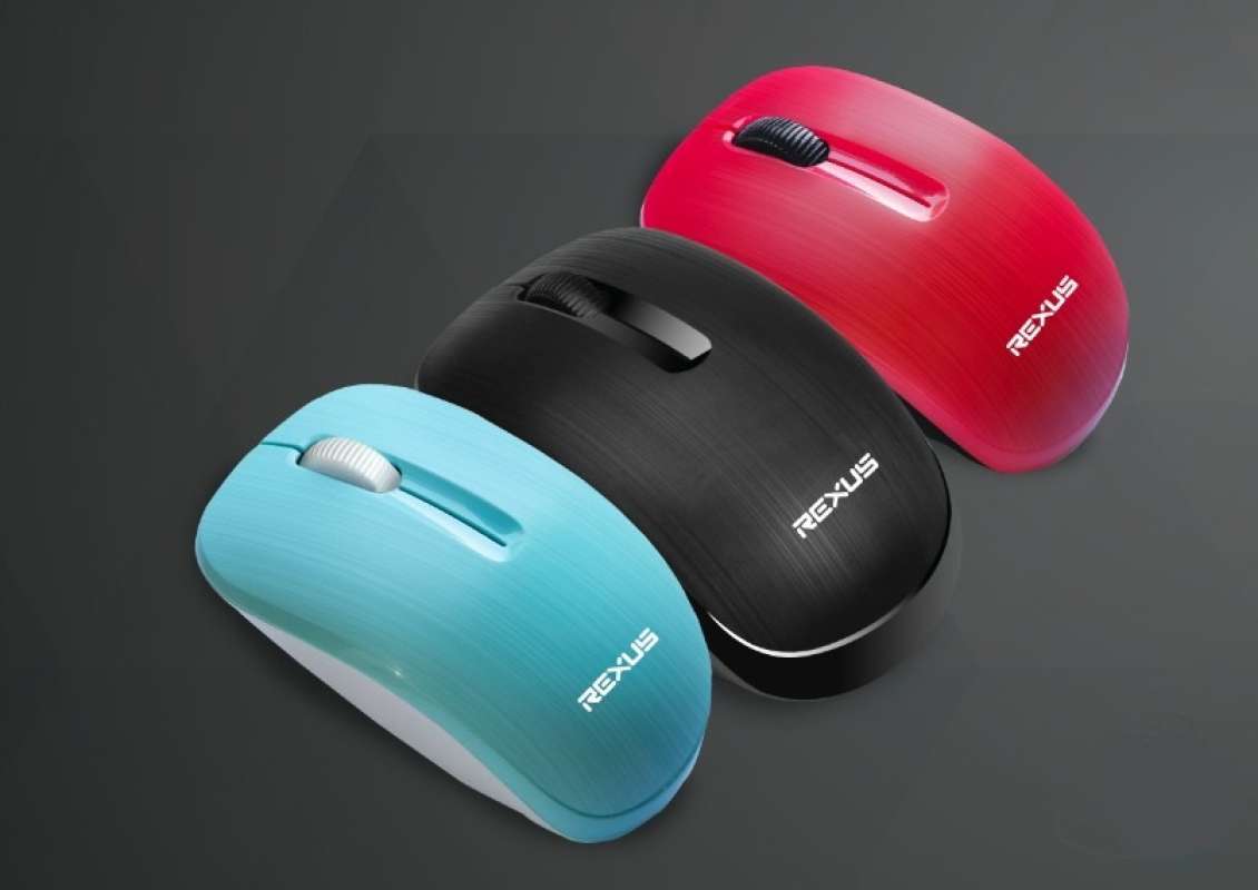 Jual Rexus Office Mouse Wireless Q10 Wireless Silent Click - Blue Di ...