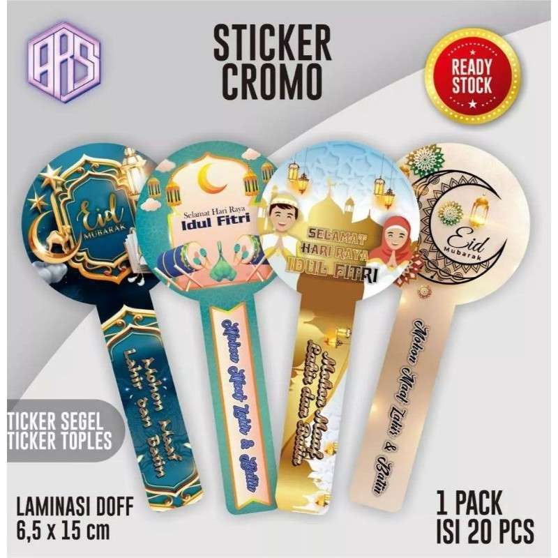 Jual Print Cetak Stiker Custom Murah Hari Raya Idul Fitri Segel Seal Botol Kotak Topless