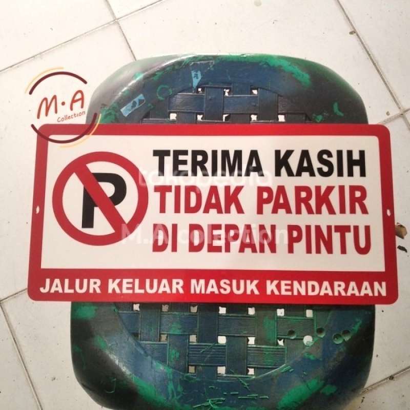 Promo Rambu Terima Kasih Tidak Parkir Di Depan Pintu ,acrylik Diskon 33 ...