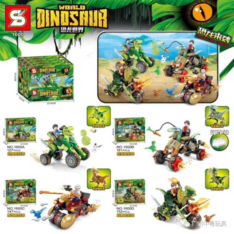 Promo Sy 1600 Dinosaurus World Strike Series | Diy Brick Block Mainan ...