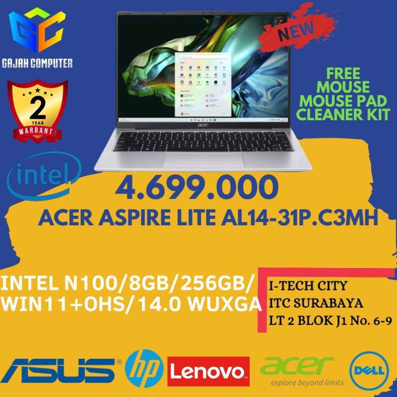 Jual ACER ASPIRE LITE AL14 - 31P.C3MH di Seller gajah_computer ...