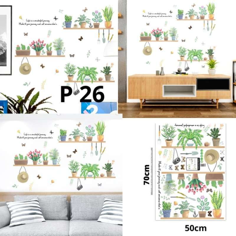 Jual Stiker Sticker Wallpaper Daun Salur Tembok Dinding Keramik Kamar Mandi - P 26 Di Seller ...