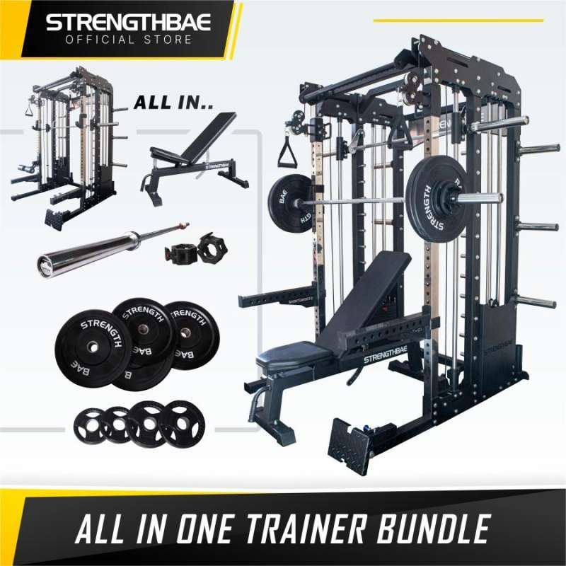 Jual All In 1 Trainer Strengthbae Power Rack Smith & Cable Machine Home ...
