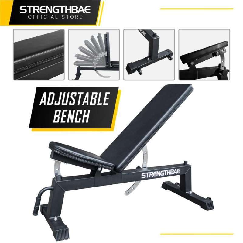 Jual Power Rack Bundle Strengthbae Cage Barbell Plat Beban Bench Home ...