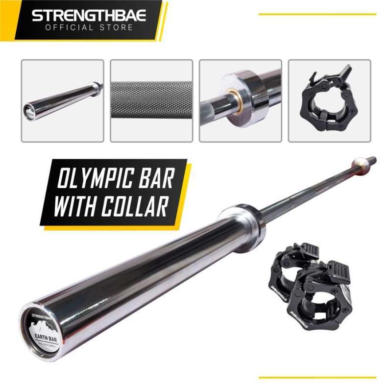 Jual Power Rack Bundle Strengthbae Cage Barbell Plat Beban Bench Home ...