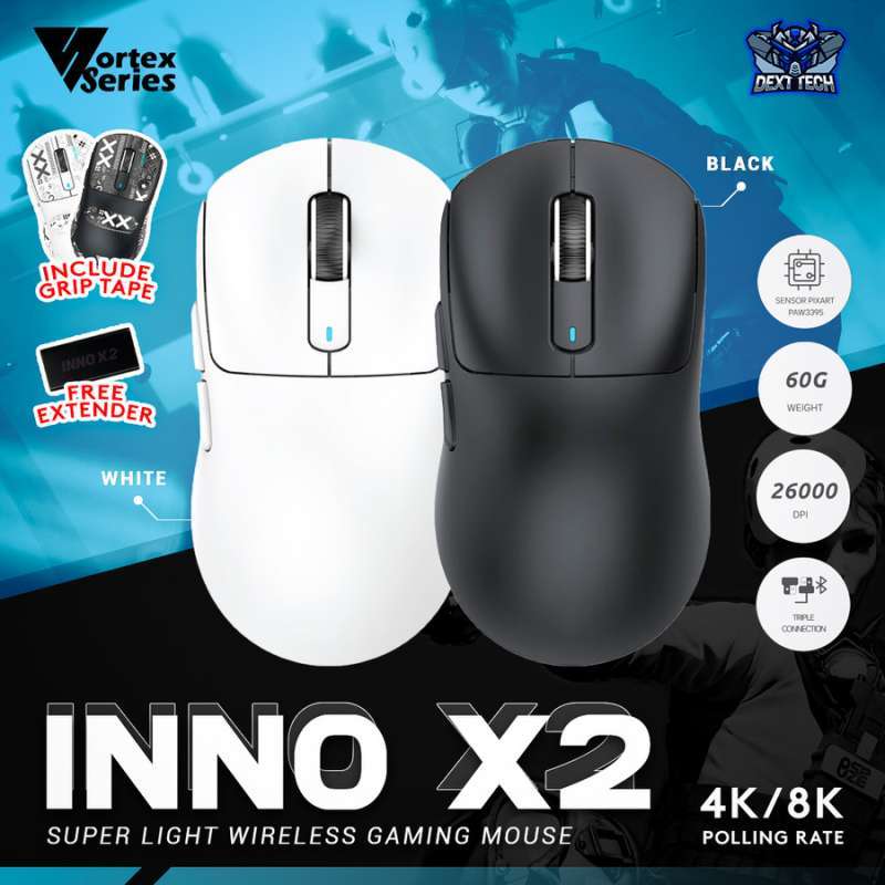 Jual Vortexseries Inno X2 4k/8khz Super Light Wireless Gaming Mouse Di ...