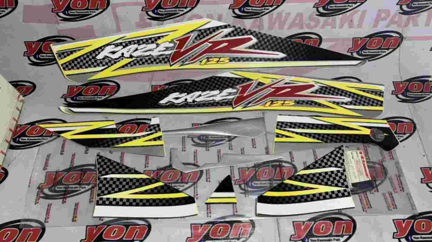 Promo New Pattern Striping Sticker Kawasaki Kaze 125 Black Kawasaki ...