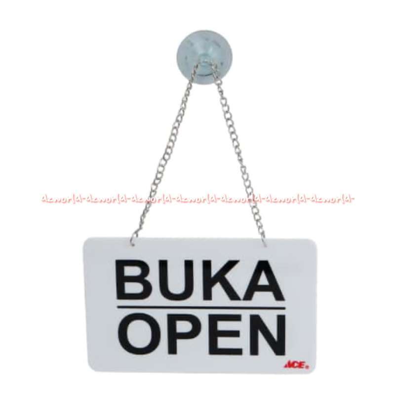 Jual Krisbow 10cm Hanging Anodized Acrilic Come In We Re Open Akrilik ...