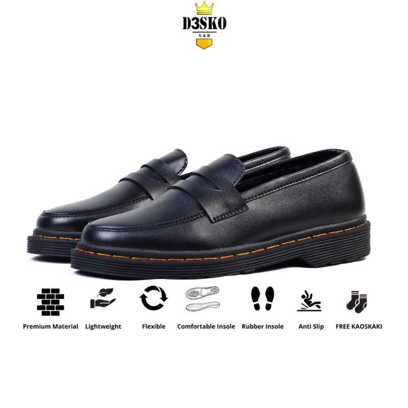 Promo Mivaso - Sepatu Pantofel Formal Docmart Low Boots Kerja Pria Sole ...