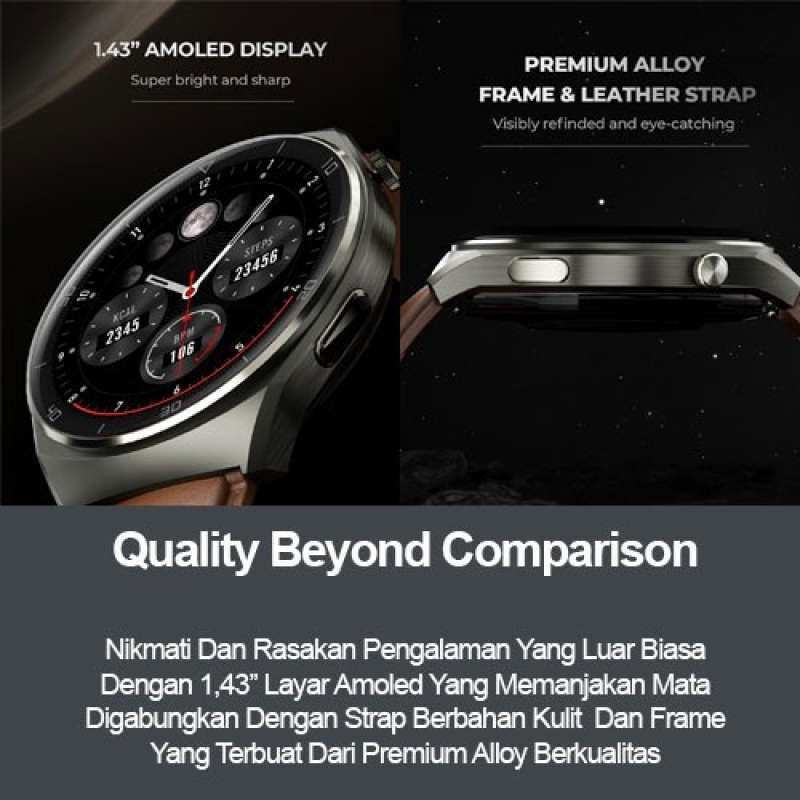 Jual Aukey Smartwatch 2 Ultra Amoled Display Waterproof Bluetoothcall ...