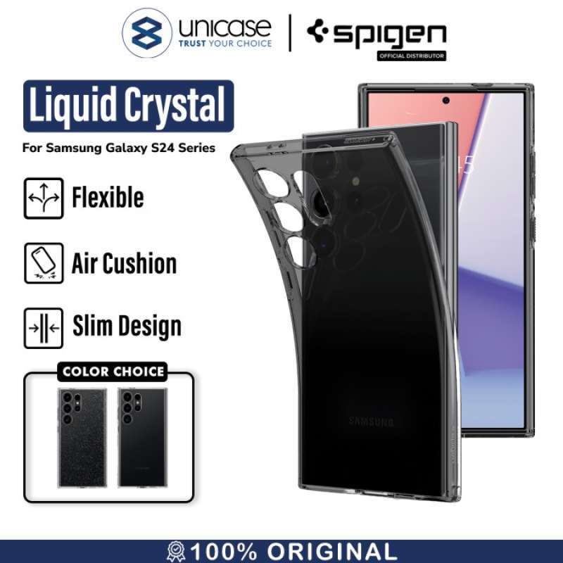 Promo Case Galaxy S24 Ultra Plus Spigen Liquid Crystal Clear Casing - Markmarket Diskon 50% Di ...