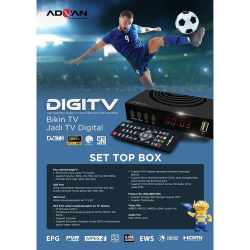 Promo Set Top Box Stb Digital Advan Digipro Dvbt2 Full Hd 1080p Diskon ...