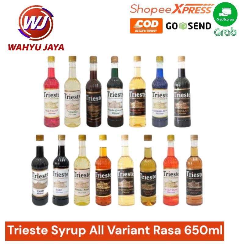 Jual Trieste Syrup 650ml All Variant Rasa Salted Caramel Di Seller