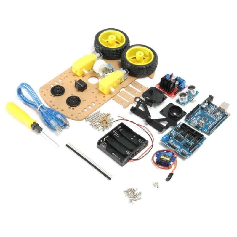 Promo Diy Robot Halang Rintang Arduino Obstacle Avoidance Smart Car 2wd
