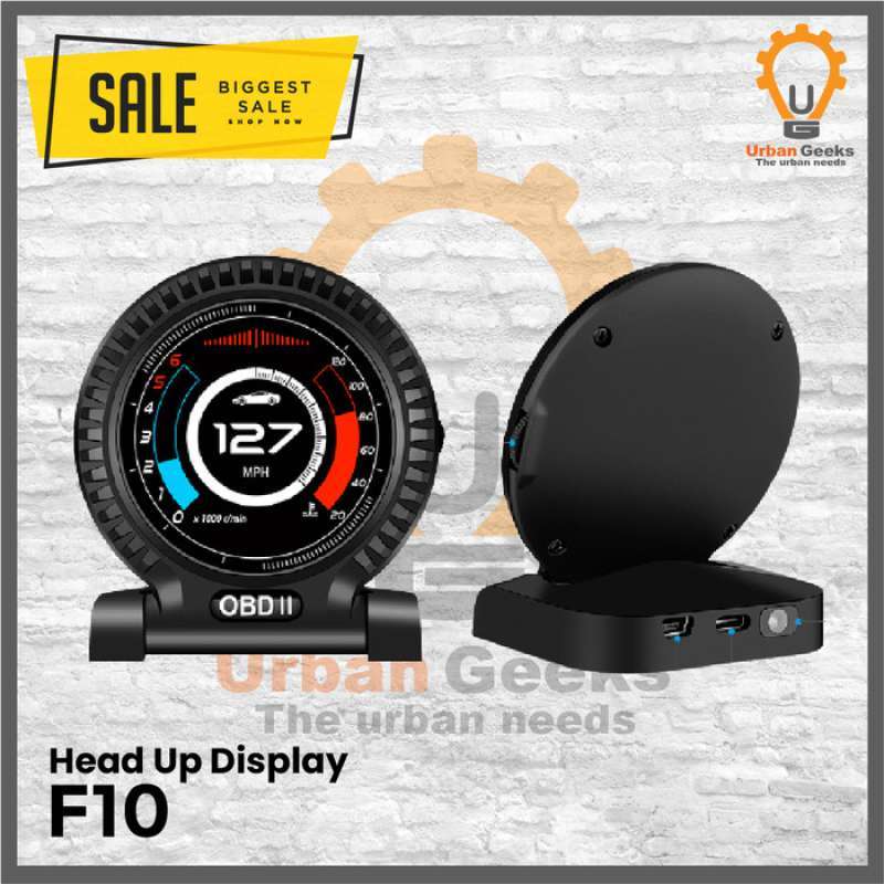 Promo Baru Hud F10 Head Up Display Obd 2 With Over Speed Alarm System Terbaru - Gold Diskon 15% ...