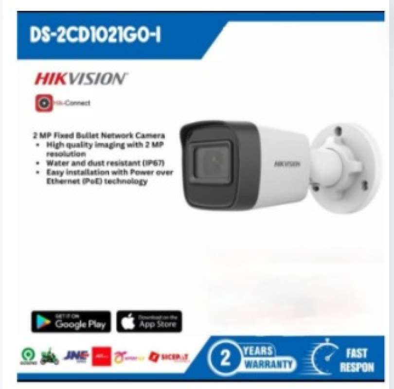 Jual Hikvision Ds-2cd1021g0i 2mp H.265 Exir Poe Bullet Outdoor Camera Cctv Di Seller Wira Cctv ...