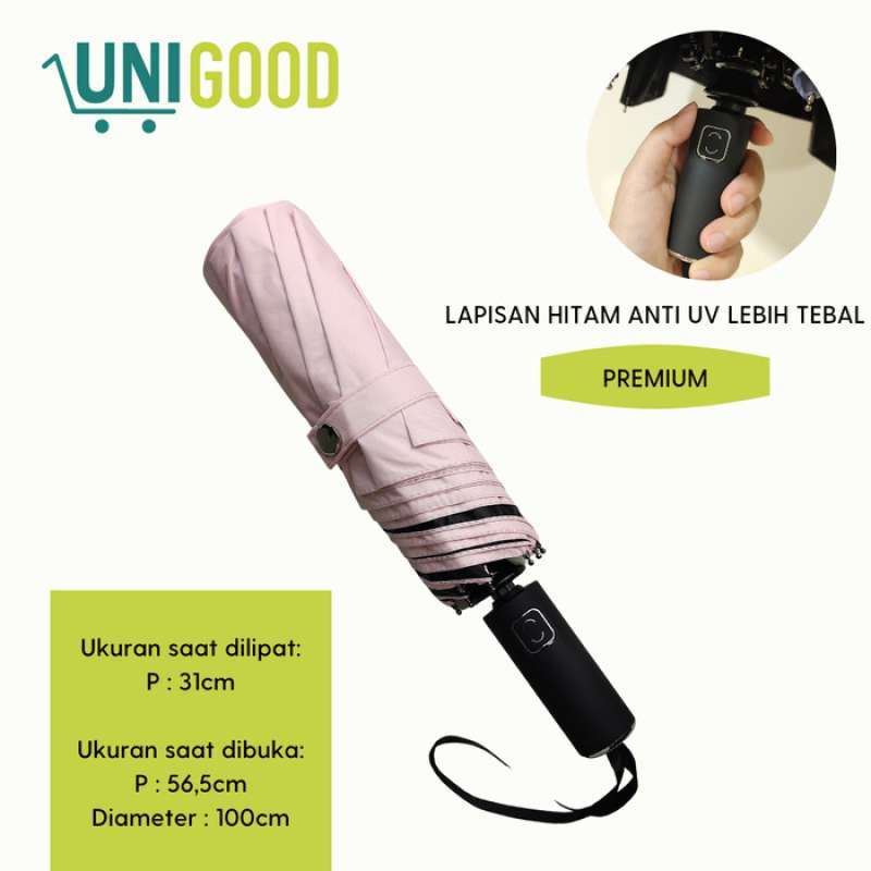 Promo Unigood - Payung Lipat Premium Tombol Otomatis Elegan Anti Uv ...