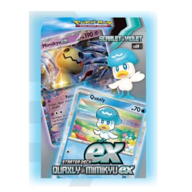 Promo Starter Deck Kartu Pokemon Seri Quaxly Dan Mimikyu Ex Diskon 23% ...