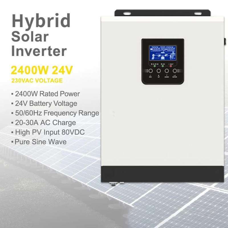Jual Powmr Hybrid Inverter Solar Controller Dc 24v To Ac 230v 2400w Hps ...