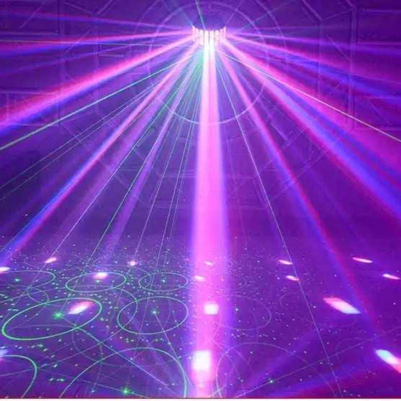 Jual Fury Lampu Proyektor Laser Led Butterfly Light Dmx512 20 Head ...