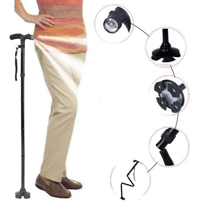 Jual Magic Cane Lighted Crutch Tongkat Bantu Jalan Walking Stick Led ...