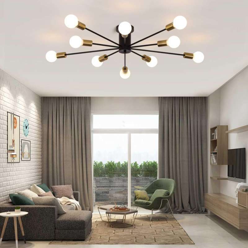 Jual Matcher Fitting Lampu Plafon Led Minimalis Retro Cabang 10 E27 ...