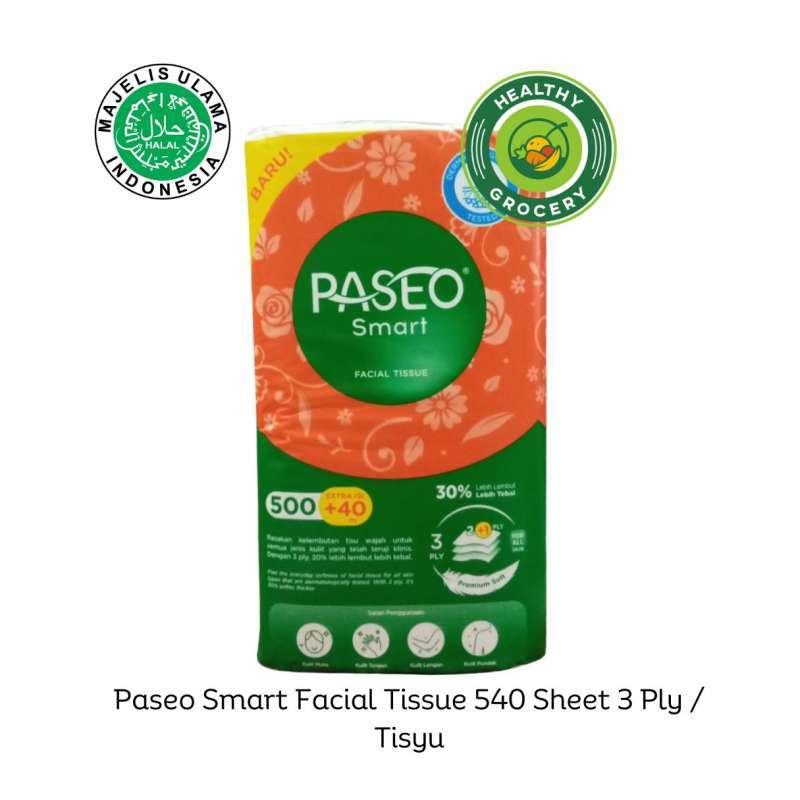 Jual Paseo Smart Facial Tissue 540 Sheet 3 Ply / Tisyu Di Seller ...