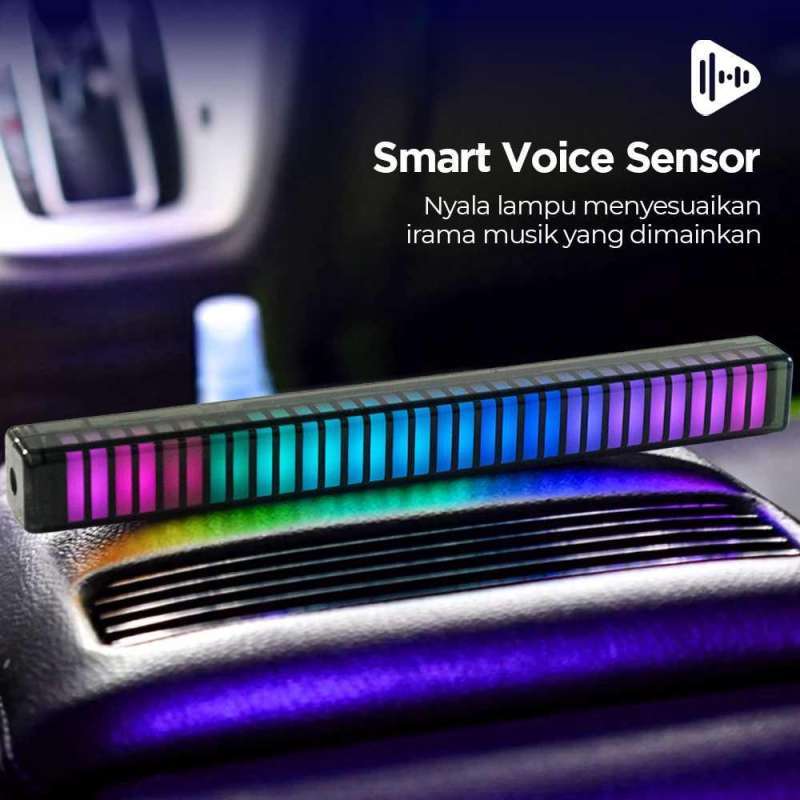 Jual K-outdoor Lampu Led Rgb Bar Strip Sound Rhythm Light Usb App 32 ...