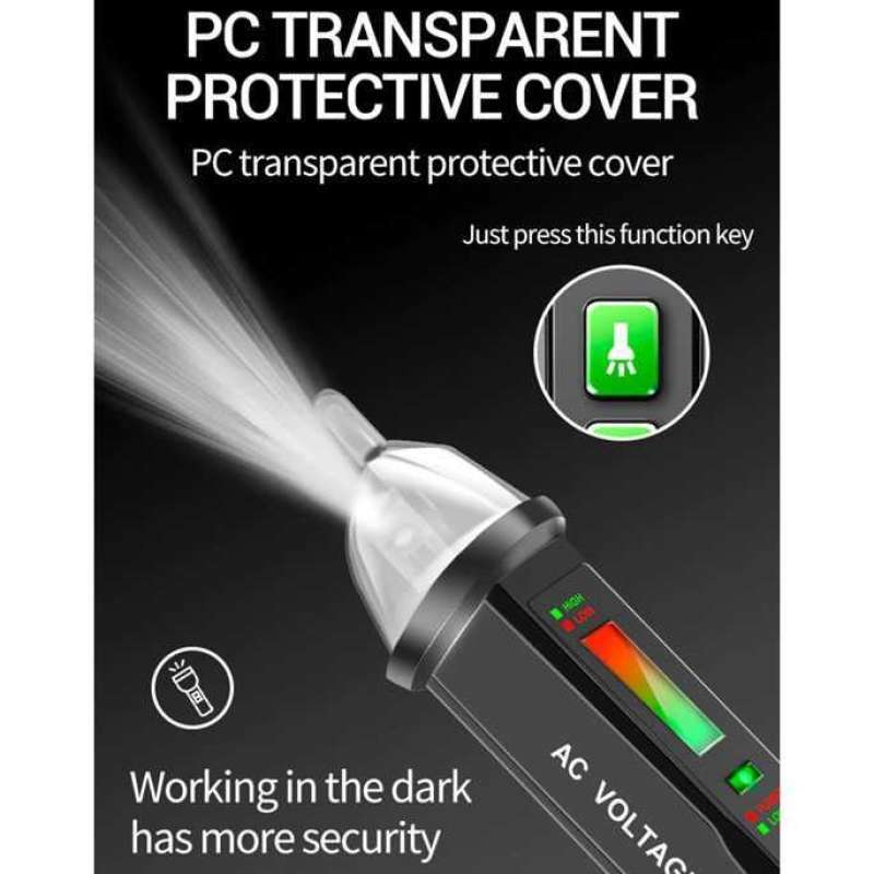 Jual Tespen Tester Pen Non Contact Ac Voltage Detector 12 1000v Vc1015 ...