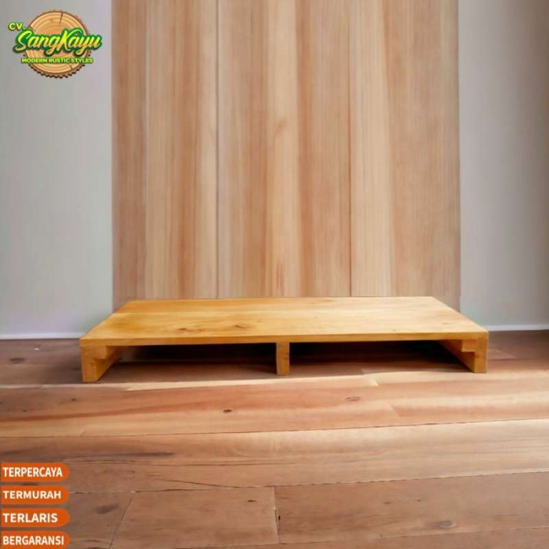 Promo Monitor Stand Kayu 90x20x10cm Meja Monitor Monitor Table 2 ...