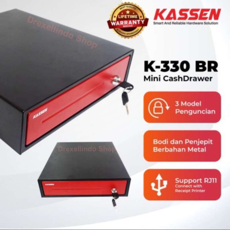 Promo Cash Drawer Laci Kasir Kassen K330 K-330 Br Diskon 9% Di Seller ...