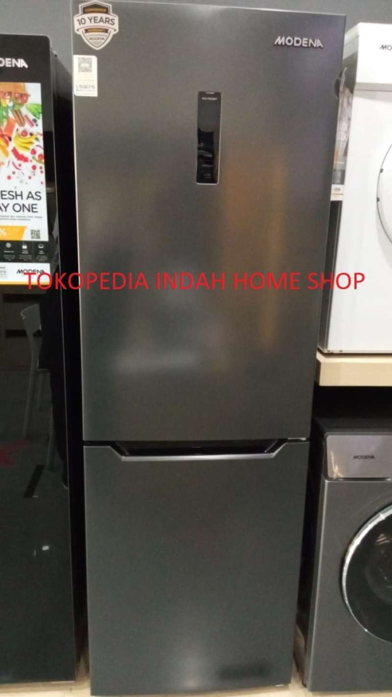 Promo Modena Argento - Rf 2335 S Kulkas 2 Pintu Bottom Freezer 315 L ...