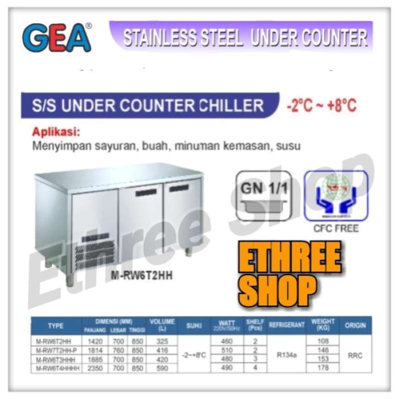 Jual Gea M Rw6t2hh - Under Counter Chiller - Di Seller Gansirsa ...