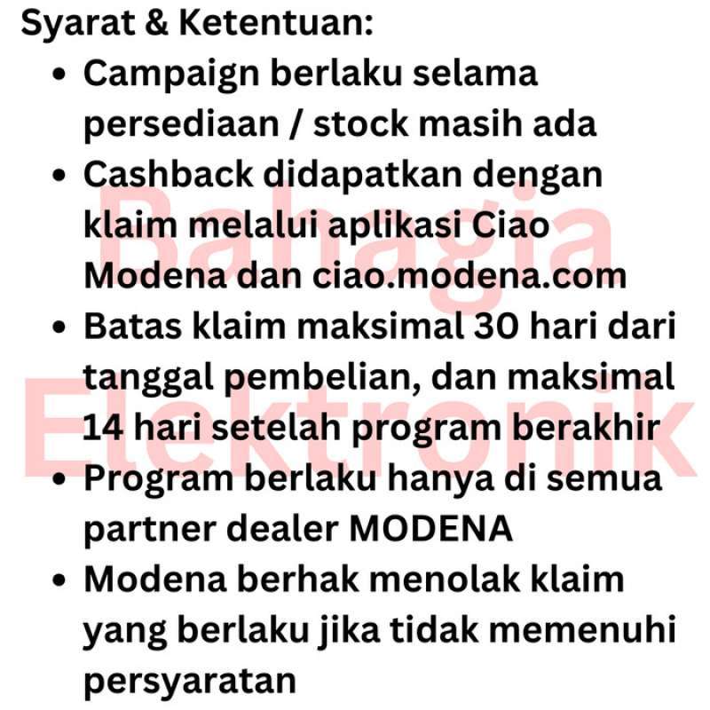 Promo Modena Bo 2633 - Oven Tanam Listrik 56 Liter Diskon 1% Di Seller ...