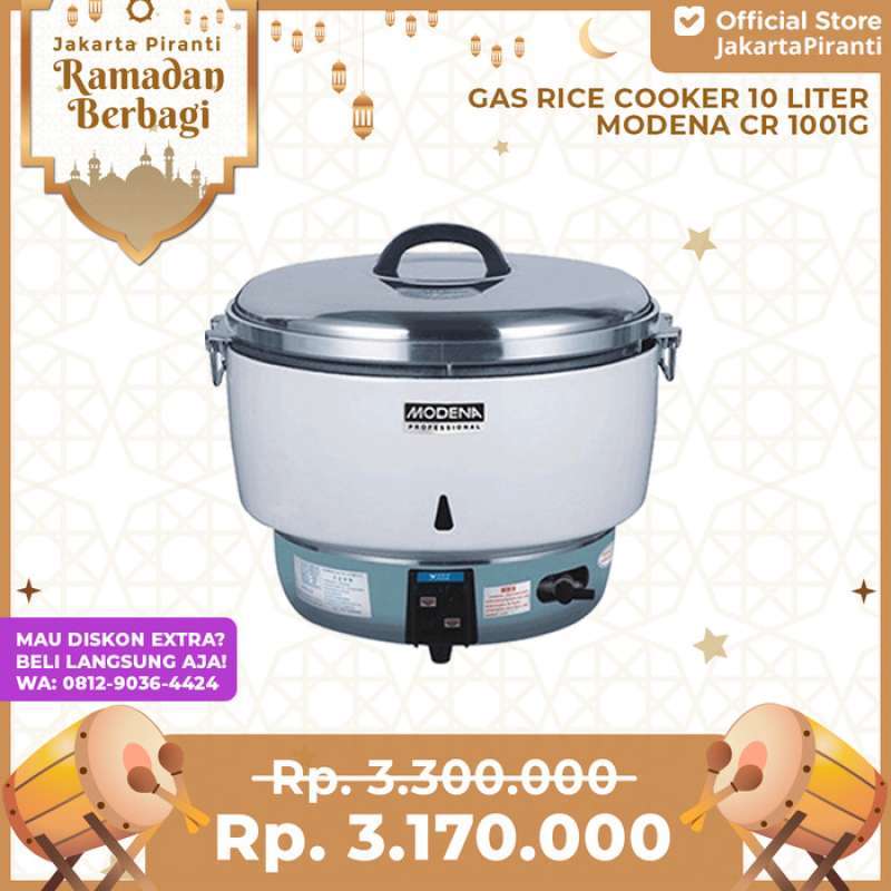 Promo Gas Rice Cooker 10 Liter Kapasitas Besar Modena Cr-1001g ...
