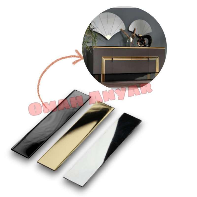 Jual List Lis Plat Strip Mirror Stainless Steel 15mm Panjang 3 Meter ...