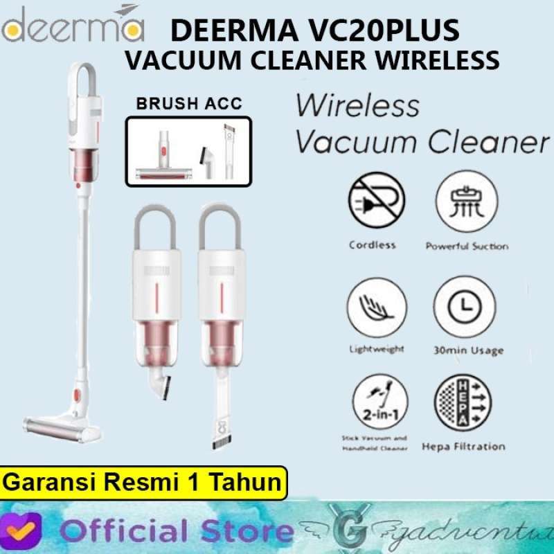 Promo Deerma Vc20+ Vc20 Plus Wireless Vacuum Vakum Cleaner 8000pa 150w ...