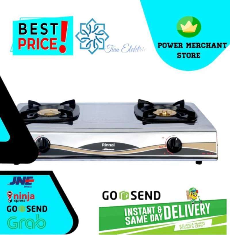 Promo Rinnai Ri-522a Kompor Gas 2 Tungku Diskon 23% Di Seller Sentra ...