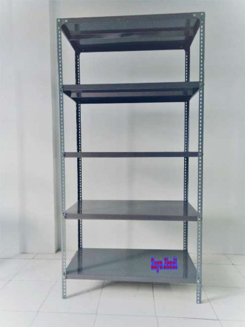 Promo Rak Besi Siku 5 Ambalan Susun Plat Minimalis Serbaguna 100 X 40 X ...
