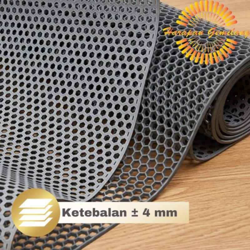Jual Keset Karpet Karet Pvc Anti Slip Kamar Mandi Wudhu Hexagon Meteran ...