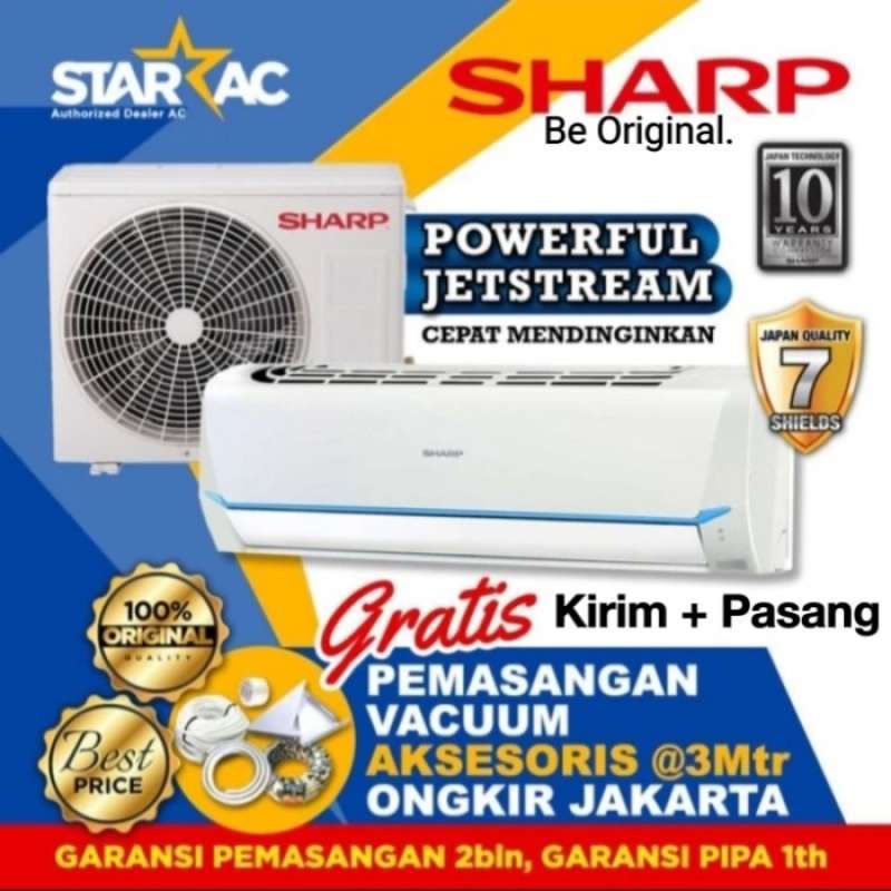 Promo Ac Sharp 2 Pk Ah-a18say Standard Thailand + Pasang Diskon 2% Di ...