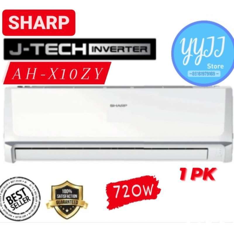 Promo Ac Split Sharp J-tech Inverter Series 1pk Ah-x10zy - 5m Pipa 0 ...