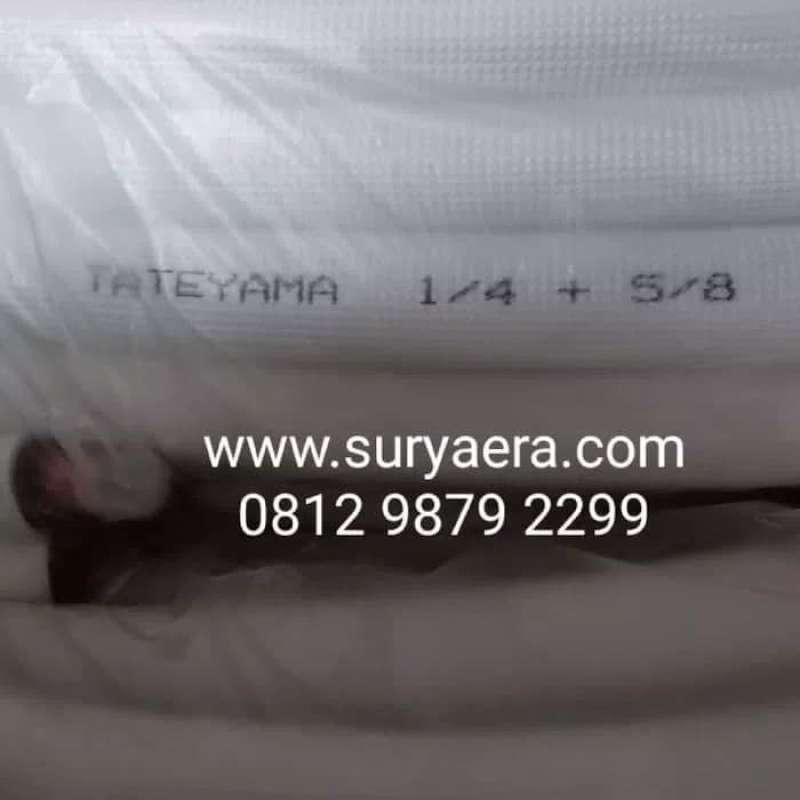 Promo Pipa Selang Ac Set 1/4 +5/8 + 20 M Rol Tateyama Pipa Set Ber ...