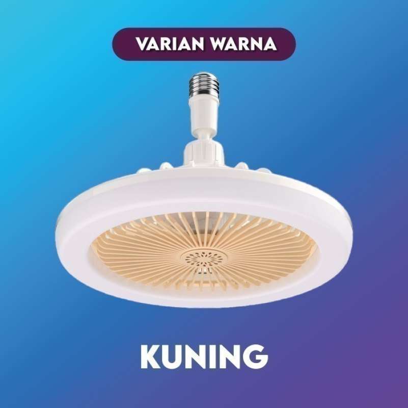 Promo Led Kipas Angin Plafon 2in1 Fan Remote Lampu Ceiling 36w ...