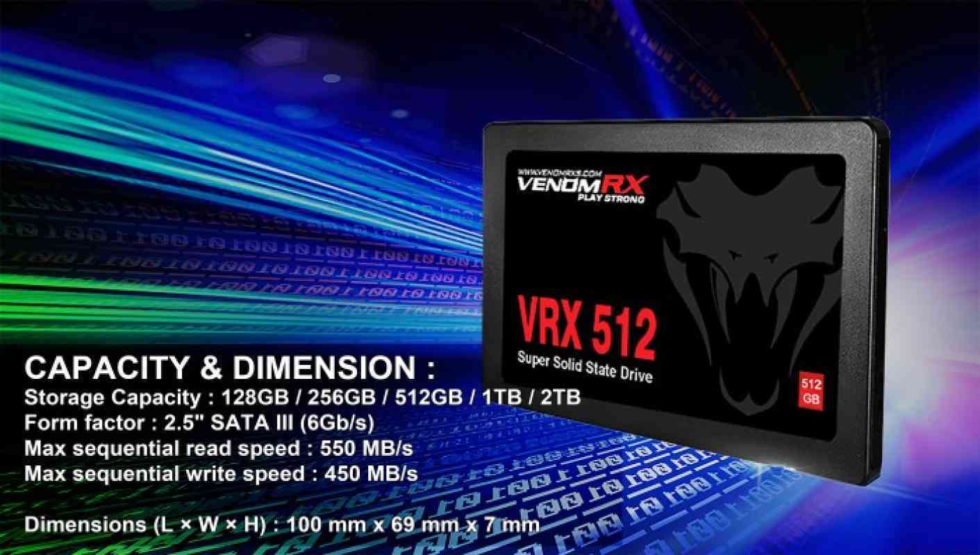 Jual Ssd Venomrx Super 2,5 Sata Vrx 128gb/256gb/512gb/1tb, Ukuran 512gb ...