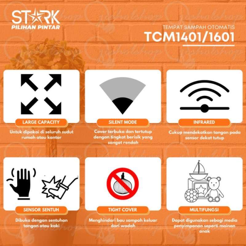 Promo Stark Tempat Sampah Sensor Otomatis 16 L Tempat Sampah Elektrik ... Promo Stark Tempat Sampah Sensor Otomatis 16 L Tempat Sampah Elektrik ...