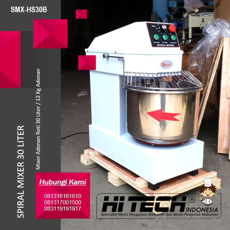Jual Spiral Mixer 30 Liter Fomac Smx-hs30b Mixer Roti 30l Adonan Roti ...